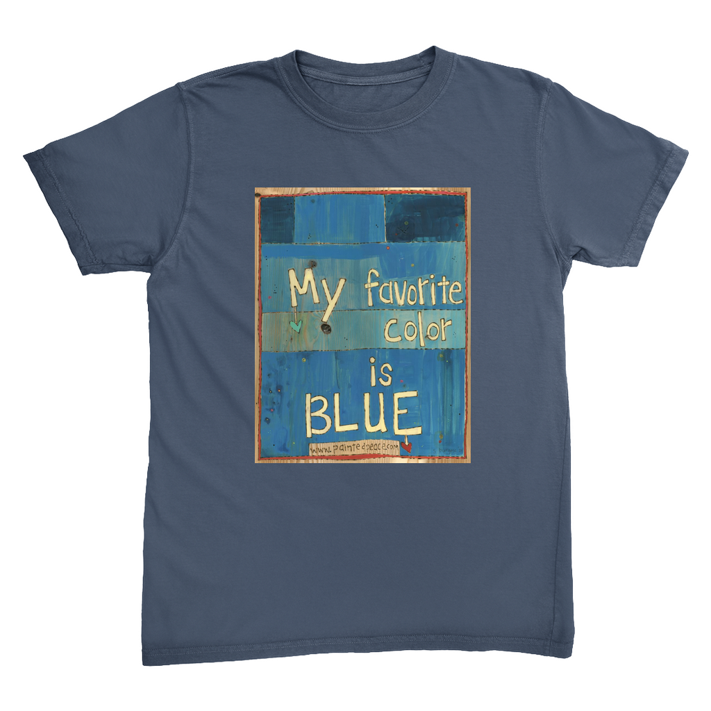 My Favorite Color Is Blue Unisex Tee - NEW – Painted Peace - the Art of ...