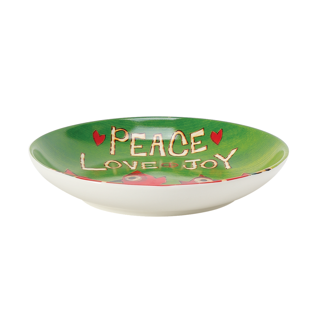 Peace Love Joy Appetizer Plate – Painted Peace - the Art of Stephanie ...