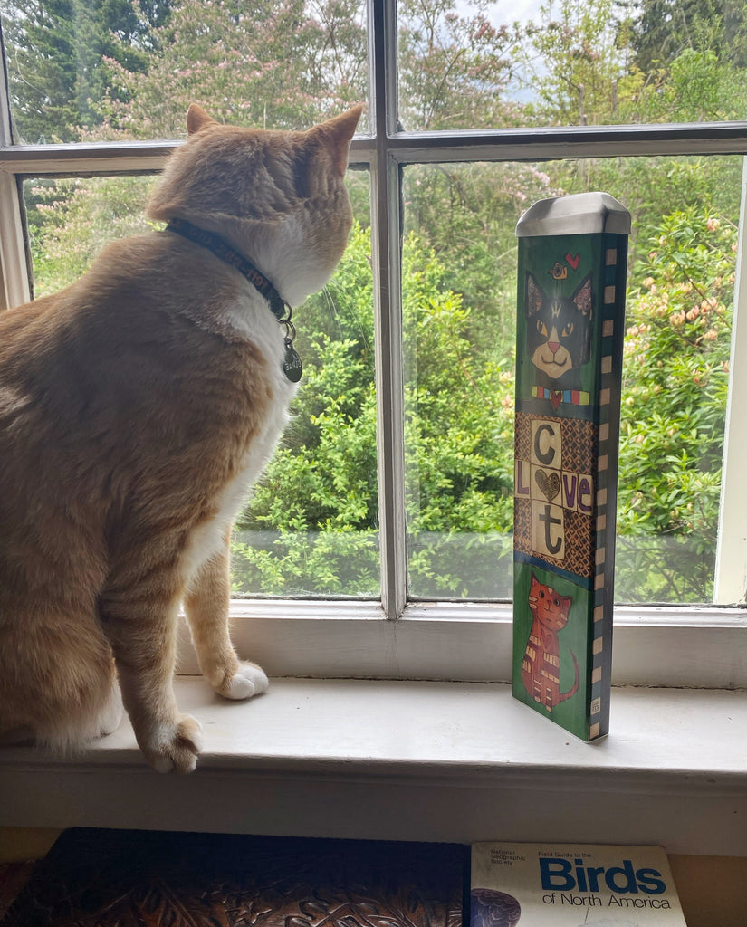 Lesson From My Cat Mini Art Pole - 13 inch – Painted Peace - the Art of ...