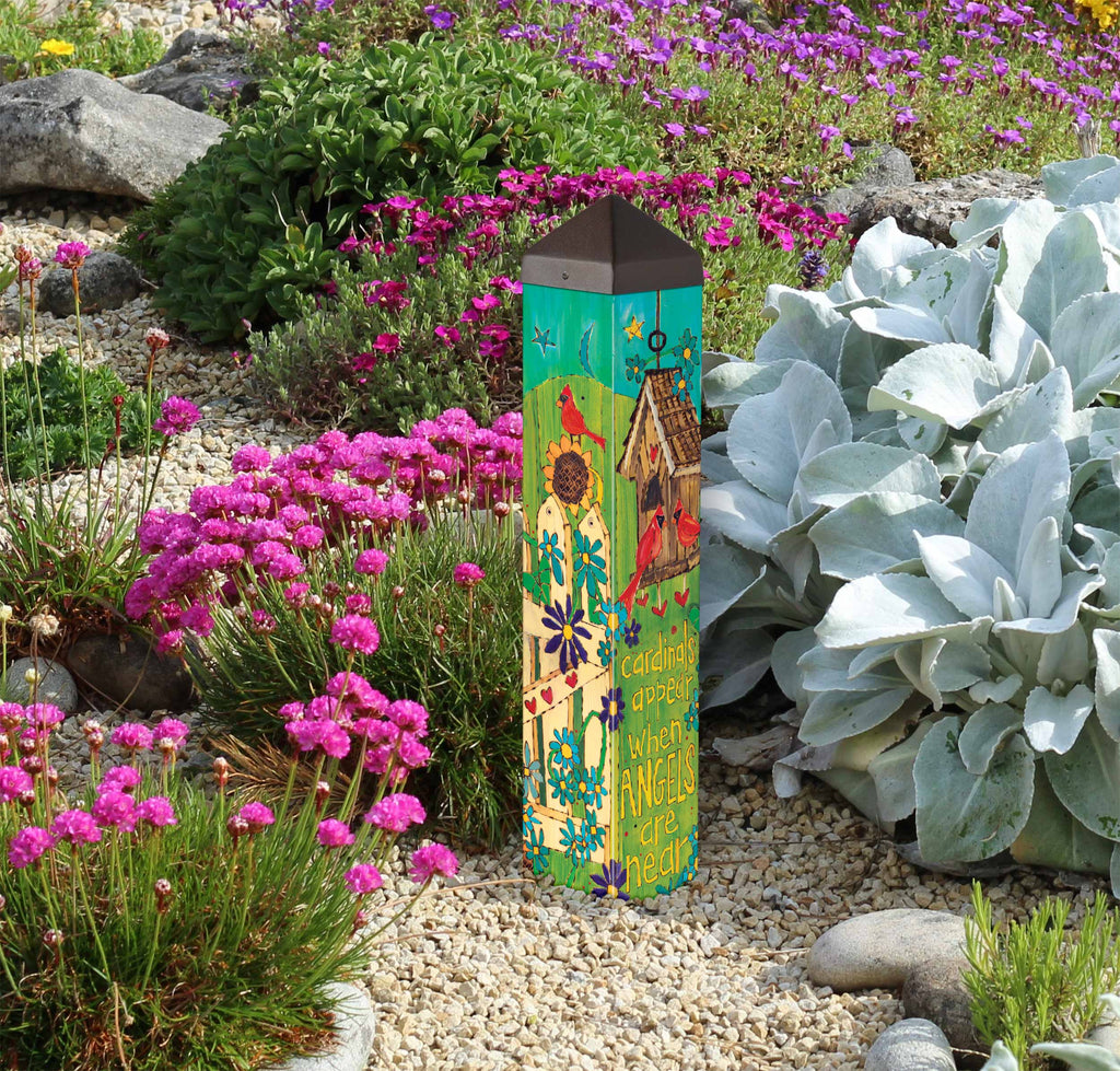 When Cardinals Appear Art Pole (Bereavement) - 20" – Painted Peace ...