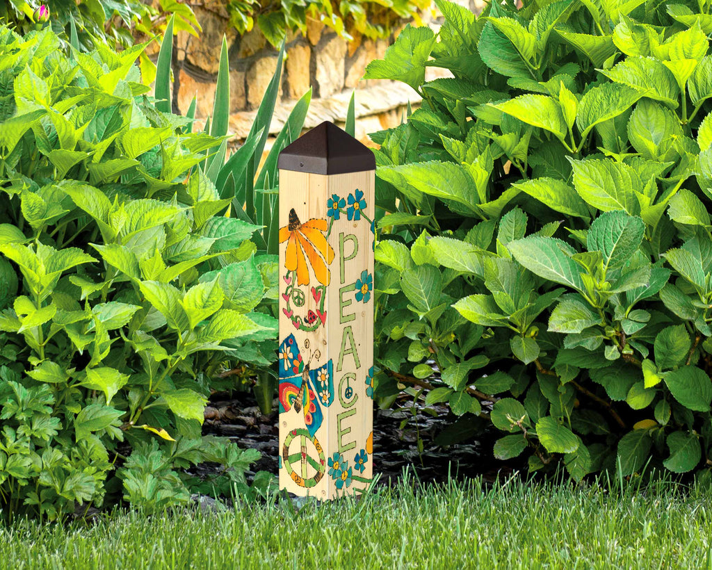Steph's Favorite Little Peace Art Pole - 20" – Painted Peace - the Art ...