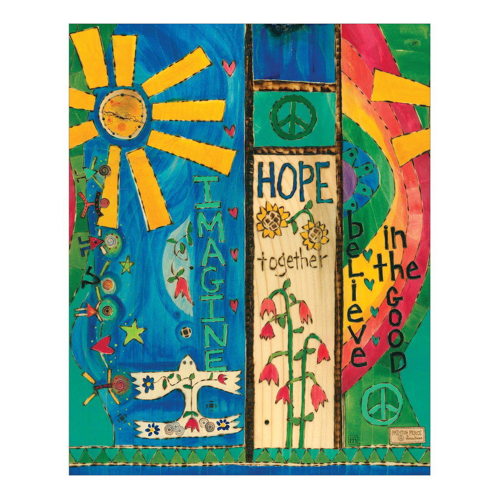 Imagine 20" Art Pole - NEW – Painted Peace - the Art of Stephanie Burgess