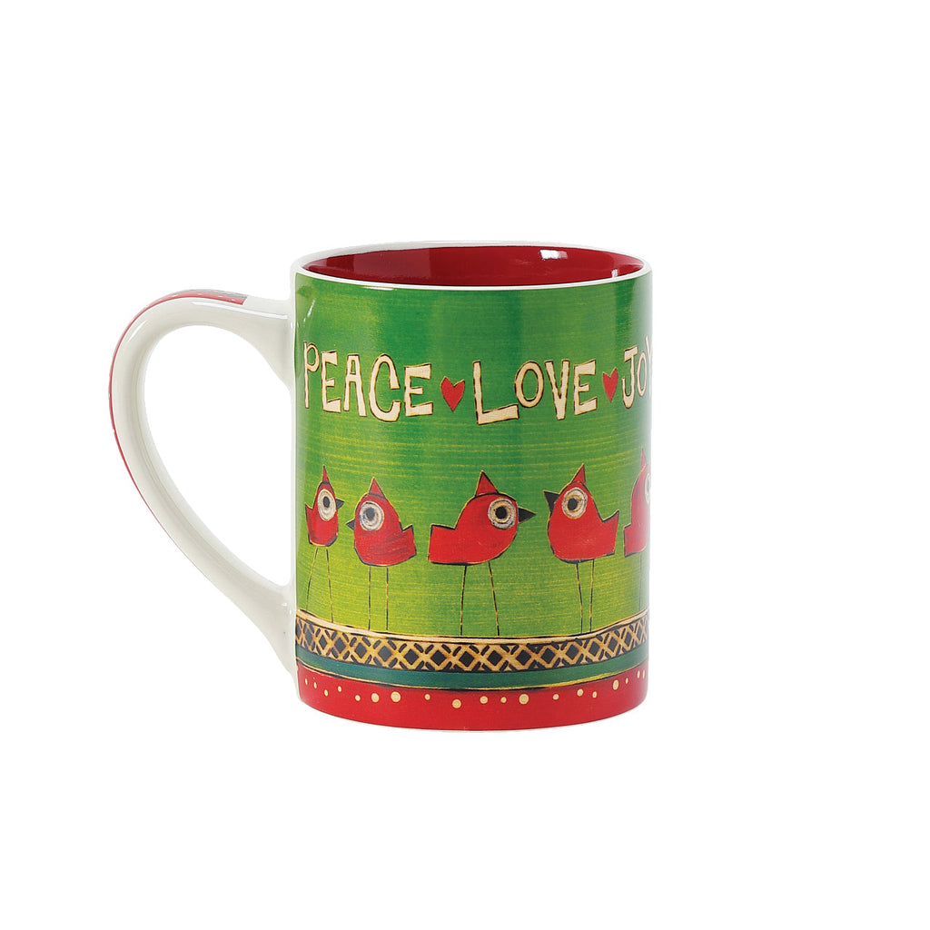 Peace Love Joy Ceramic Mug – Painted Peace - the Art of Stephanie Burgess